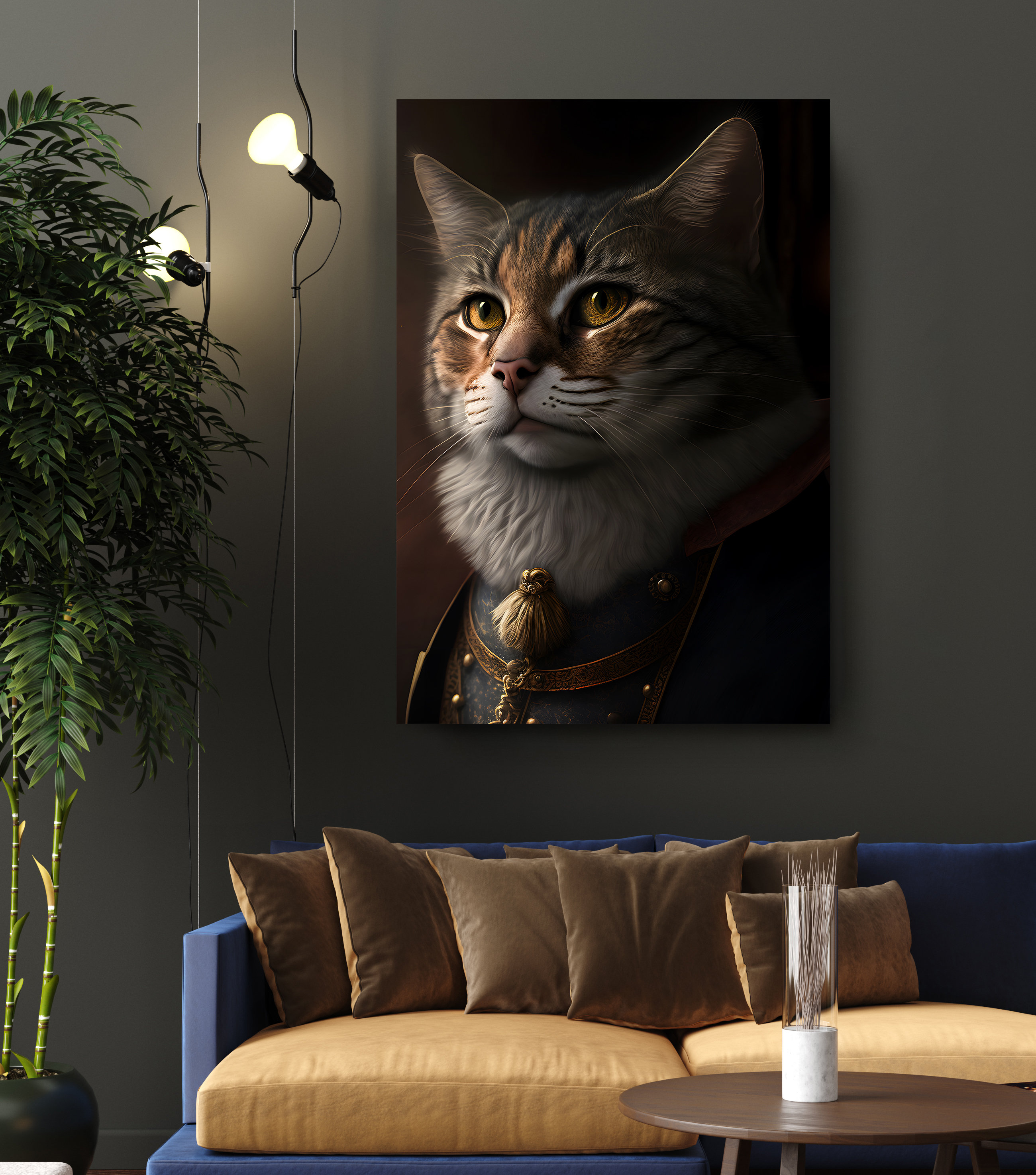 Trinx Imperial Cat on Canvas Print | Wayfair