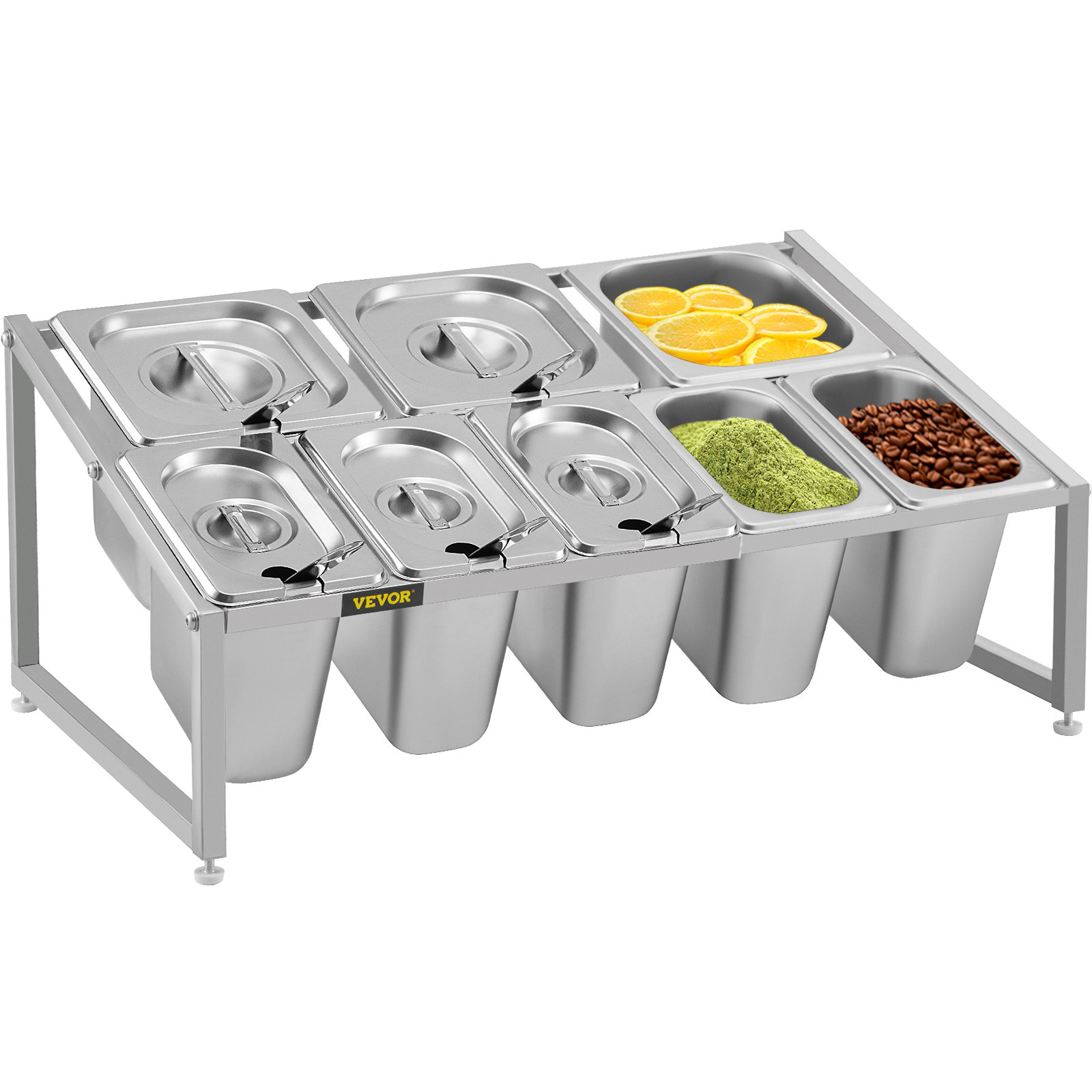 Prep & Savour Expandable Spice Rack, 13.8"-23.6" Adjustable, 2-Tier ...