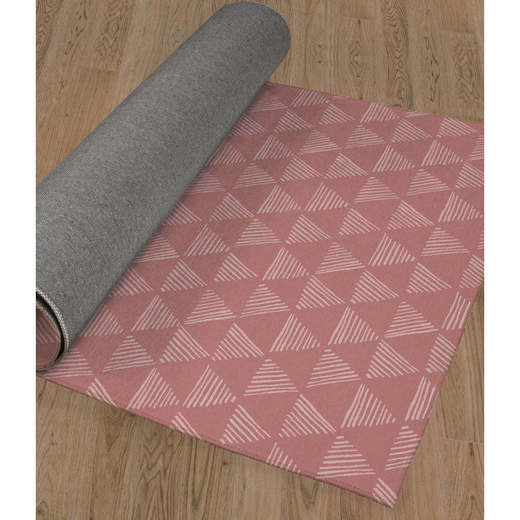 George Oliver Performance Dusty Rose Rug | Wayfair