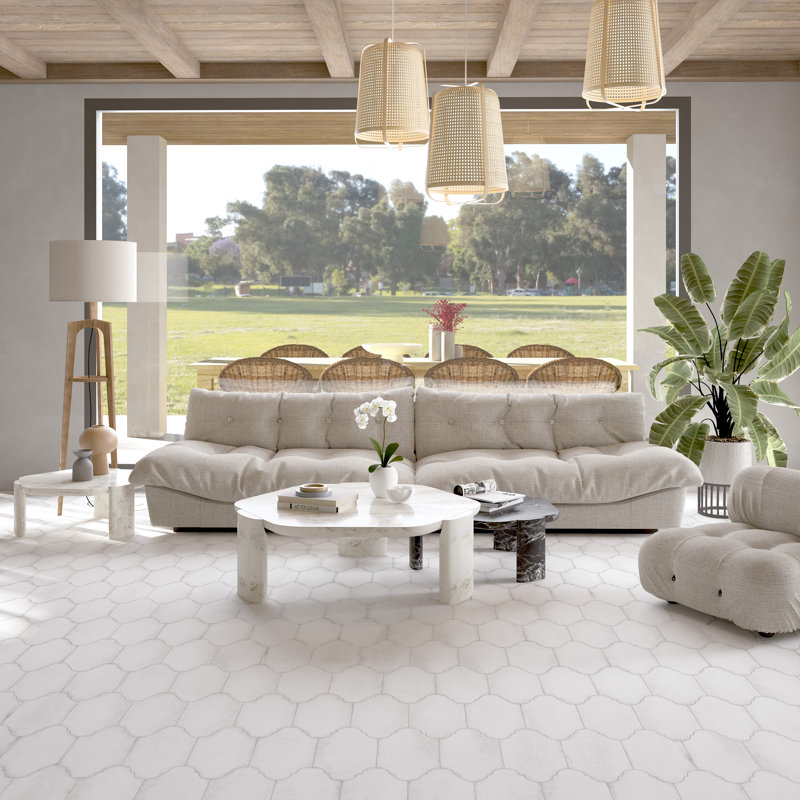 Merola Tile Alhama Provenzal 6" x 13" Porcelain Stone Look Wall & Floor ...