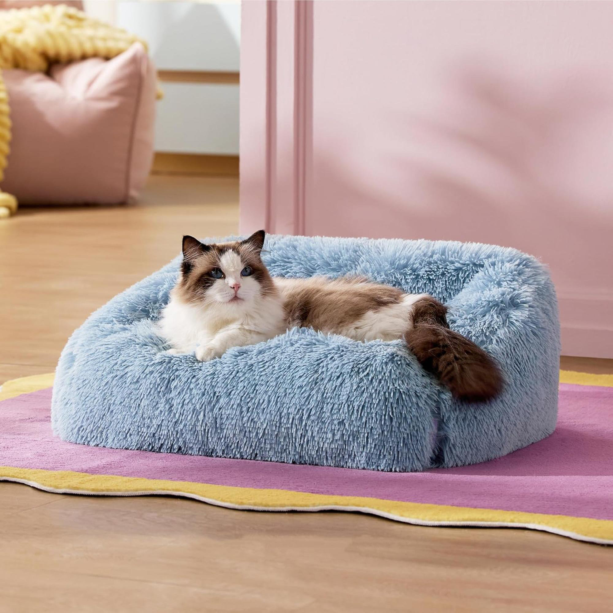 Tucker Murphy Pet™ Lit de chat mignon pour chat - Furry, intérieur ...