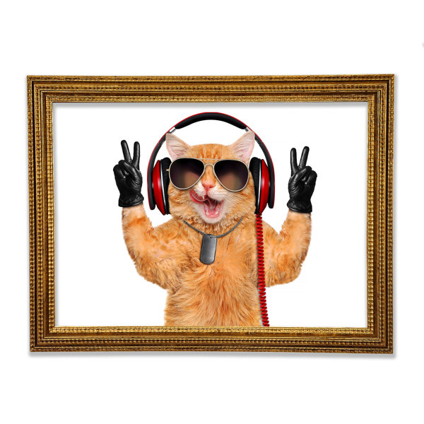 Happy Larry Top Cat Framed Print | Wayfair.co.uk
