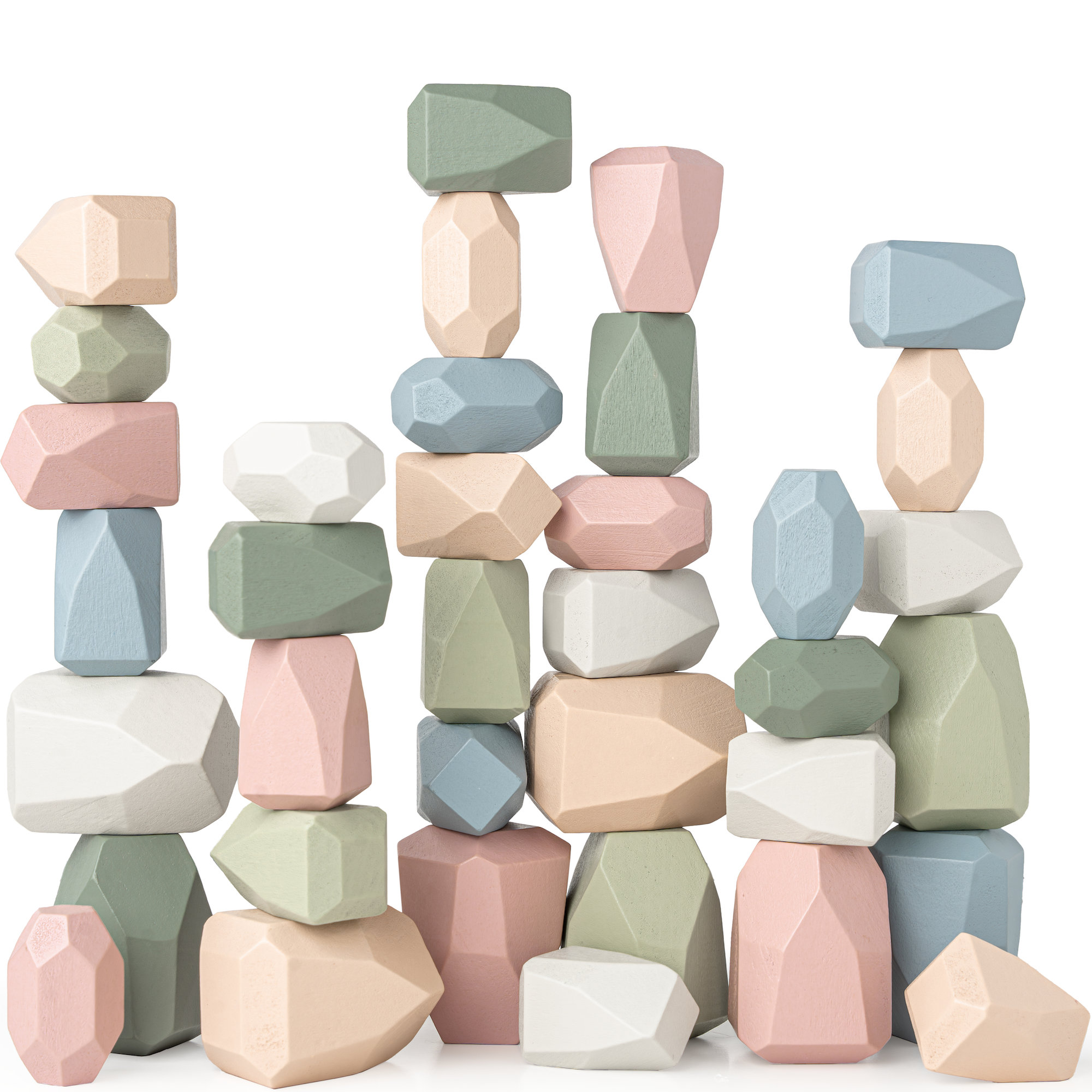 Comfy Cubs Stacking Rocks 36 Pieces, 36 months+, Educational Toddler ...