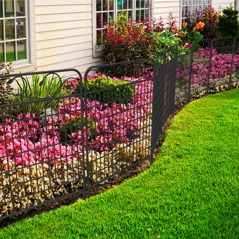 YITAHOME 4 ft. H x 3 ft. W Metal Fence Panel & Reviews | Wayfair