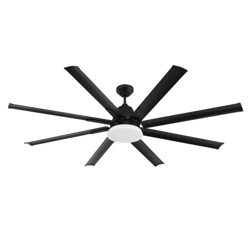 Angled Extremely Large Room Ceiling Fans With Lights You'll Love | Wayfair