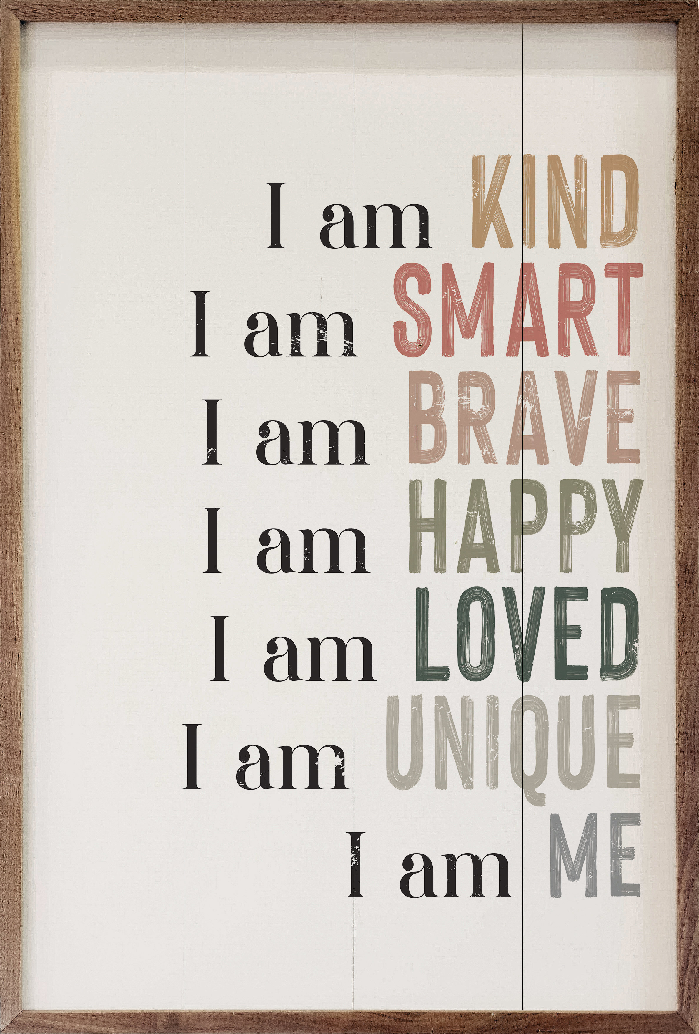 Trinx I Am With Words White | Wayfair