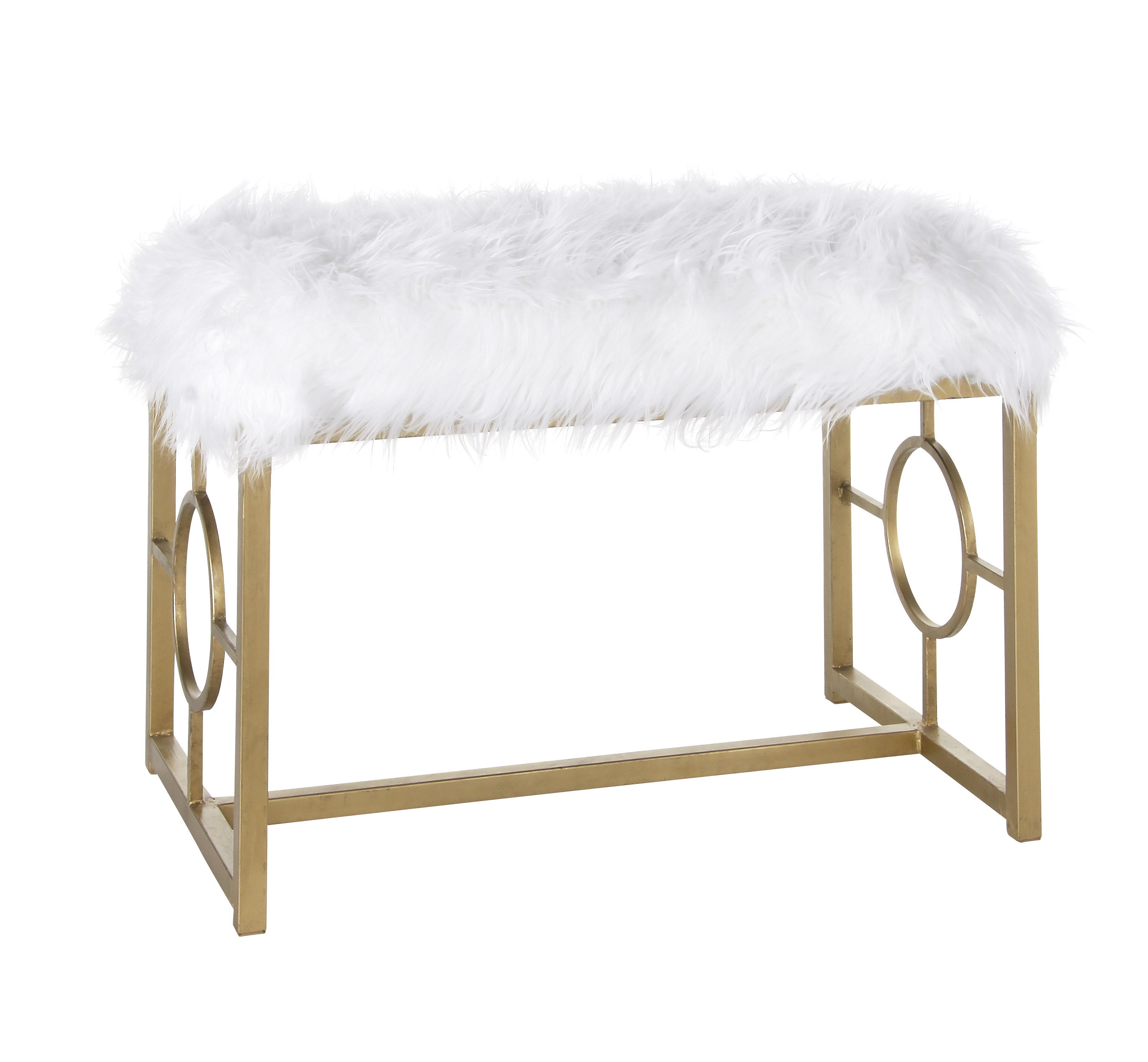 ellahome Hampton Iron Accent Stool | Wayfair