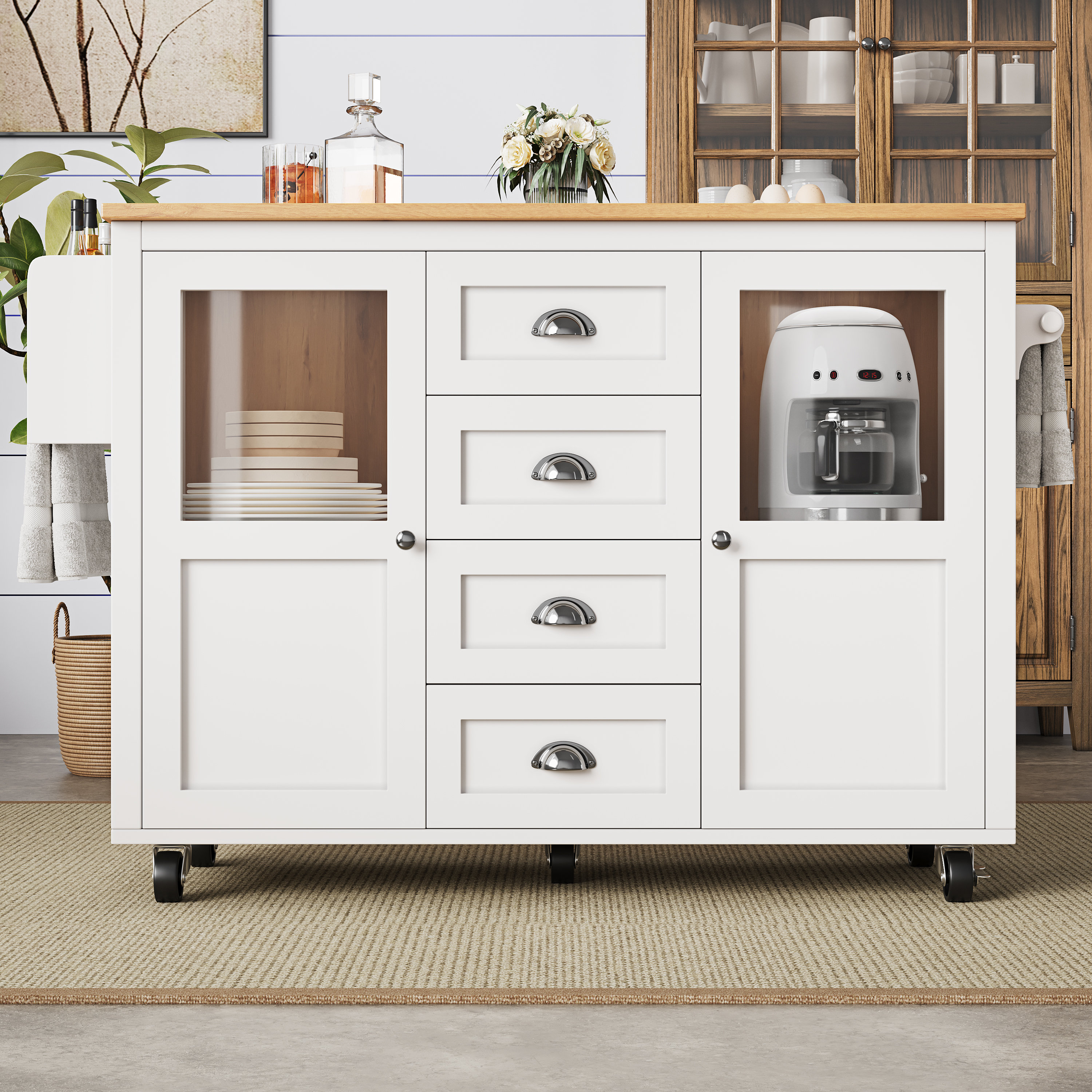 Lark Manor Wood Kitchen Island | Wayfair.ie