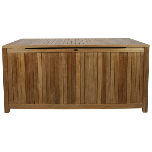 Bay Isle Home™ Everleigh 63'' W Water Resistant Solid Wood Teak Deck ...