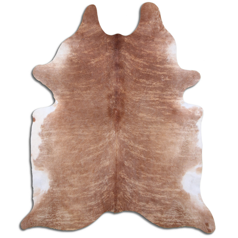 RugAddiction Handmade Cowhide Champagne Area Rug | Wayfair