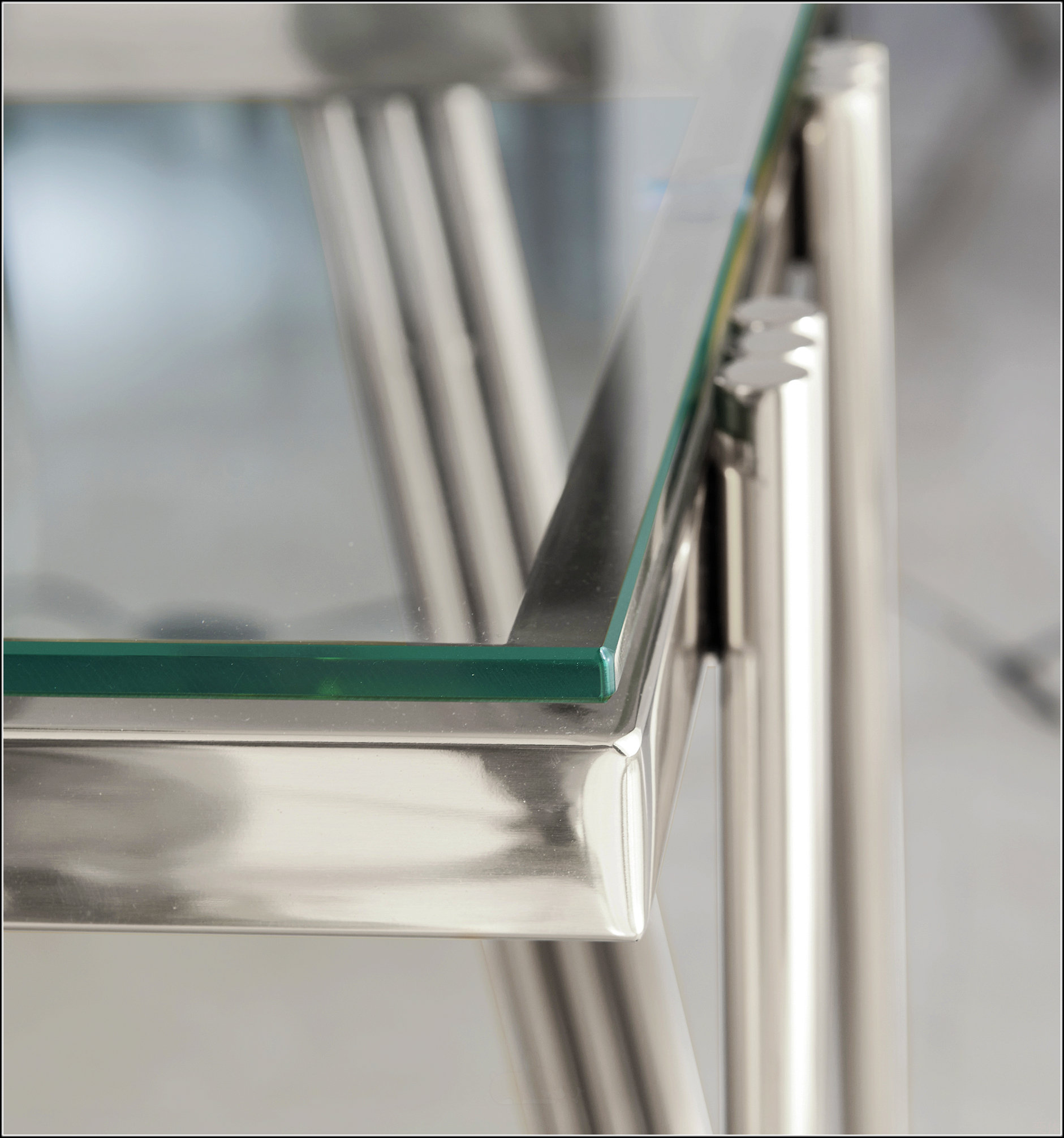 Everly Quinn Modern Stainless Steel Coffee Table Set | Wayfair