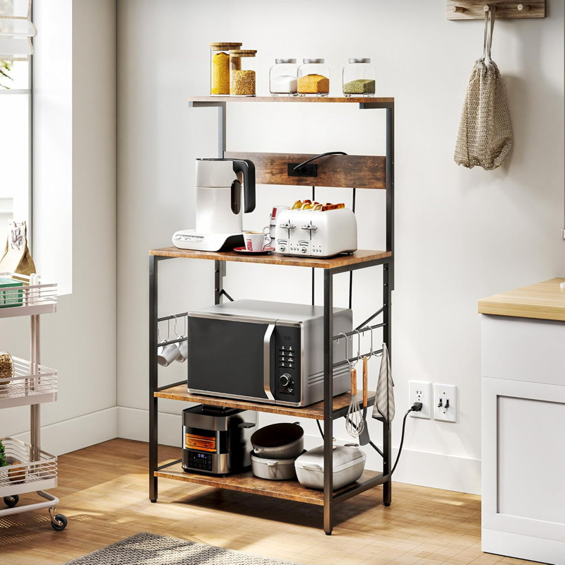 17 Stories 4-tier kitchen storage rack | Wayfair