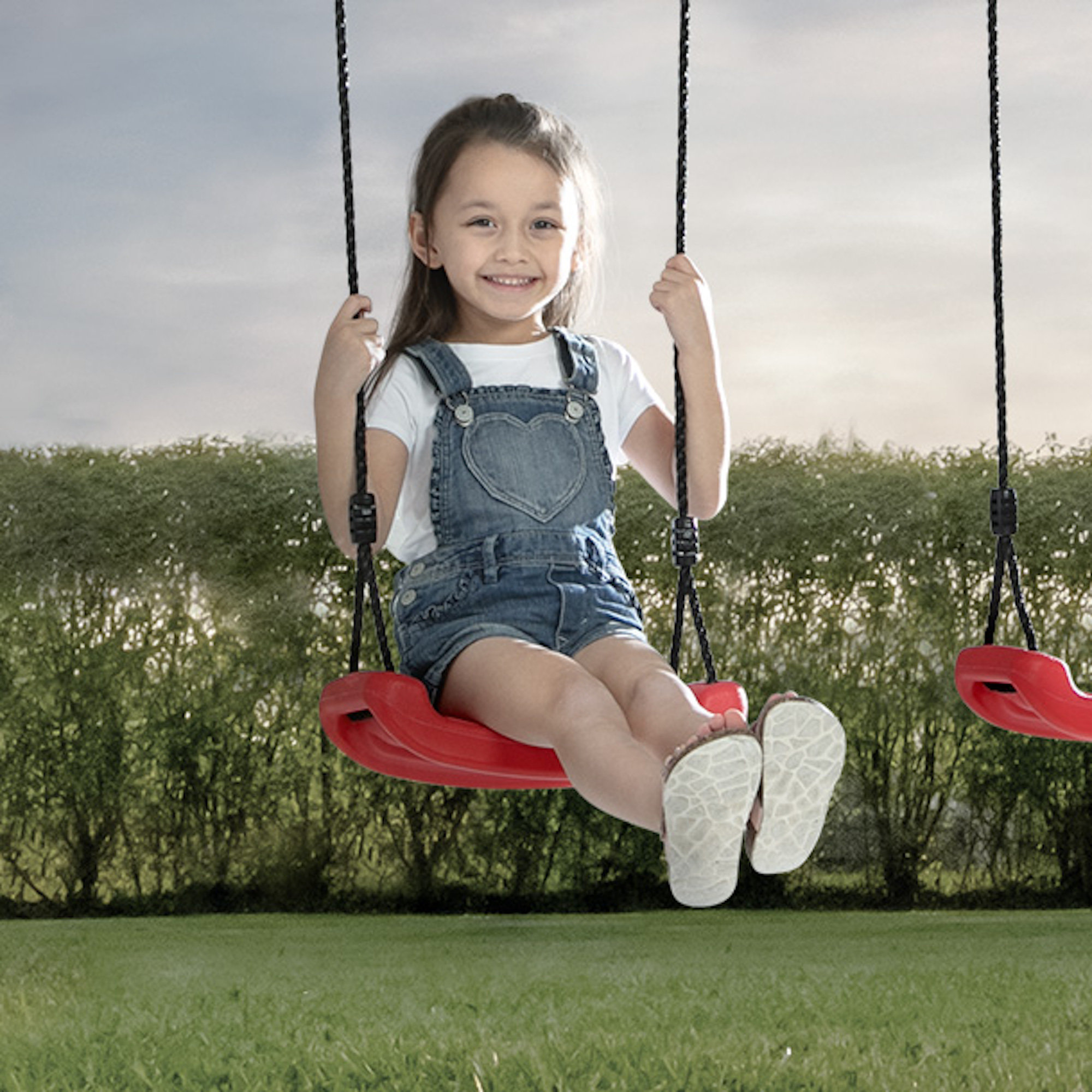 Delta Children Funzone Outdoor Metal 3-Piece Swing Set - Includes 2 ...