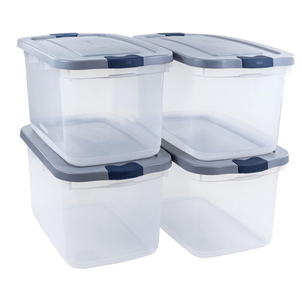 Rubbermaid Roughneck Clear Storage Totes with Lids | Wayfair