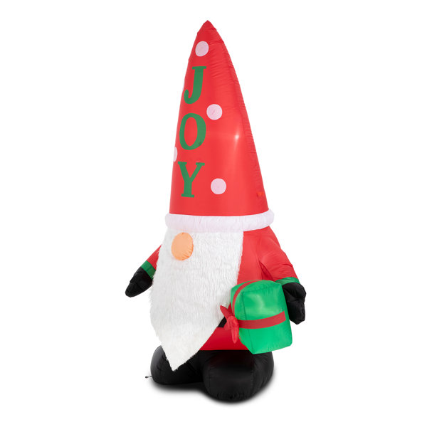The Holiday Aisle® Christmas Lighted Gnome Décor Inflatable | Wayfair