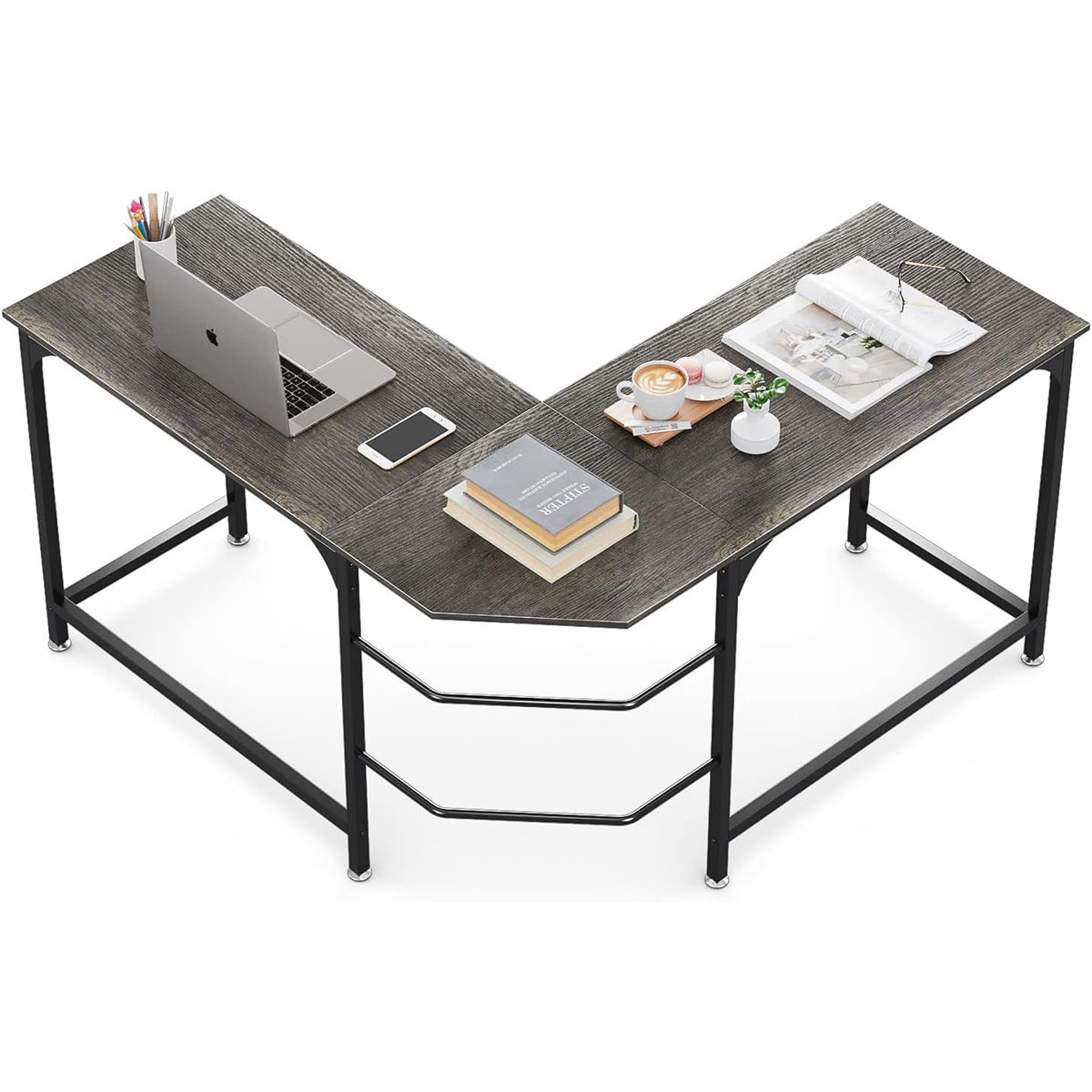 17 Stories Ineze L-Shaped Writing Desk - Wayfair Canada