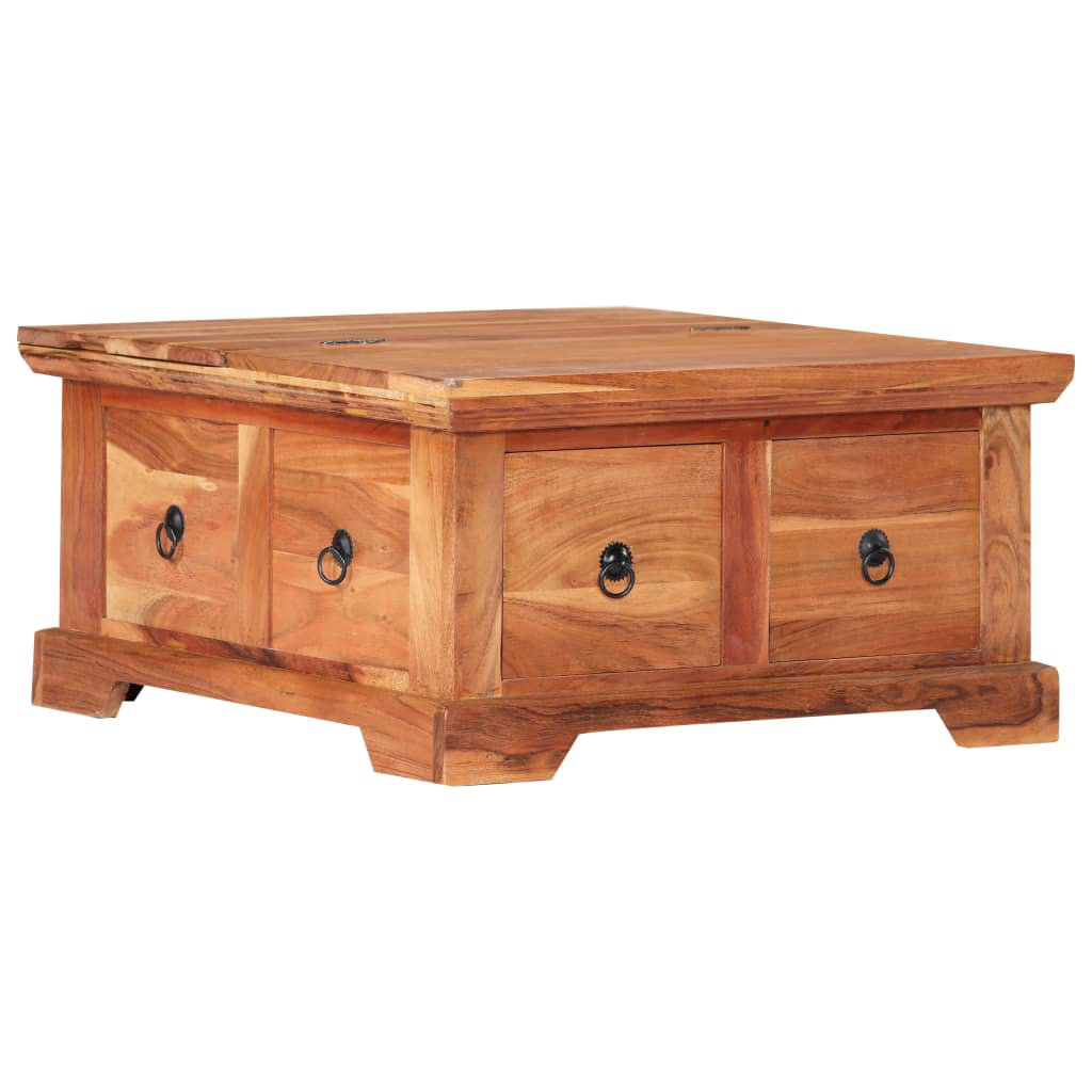 Loon Peak® Chaden Solid Wood Frame Single Coffee Table with Storage ...
