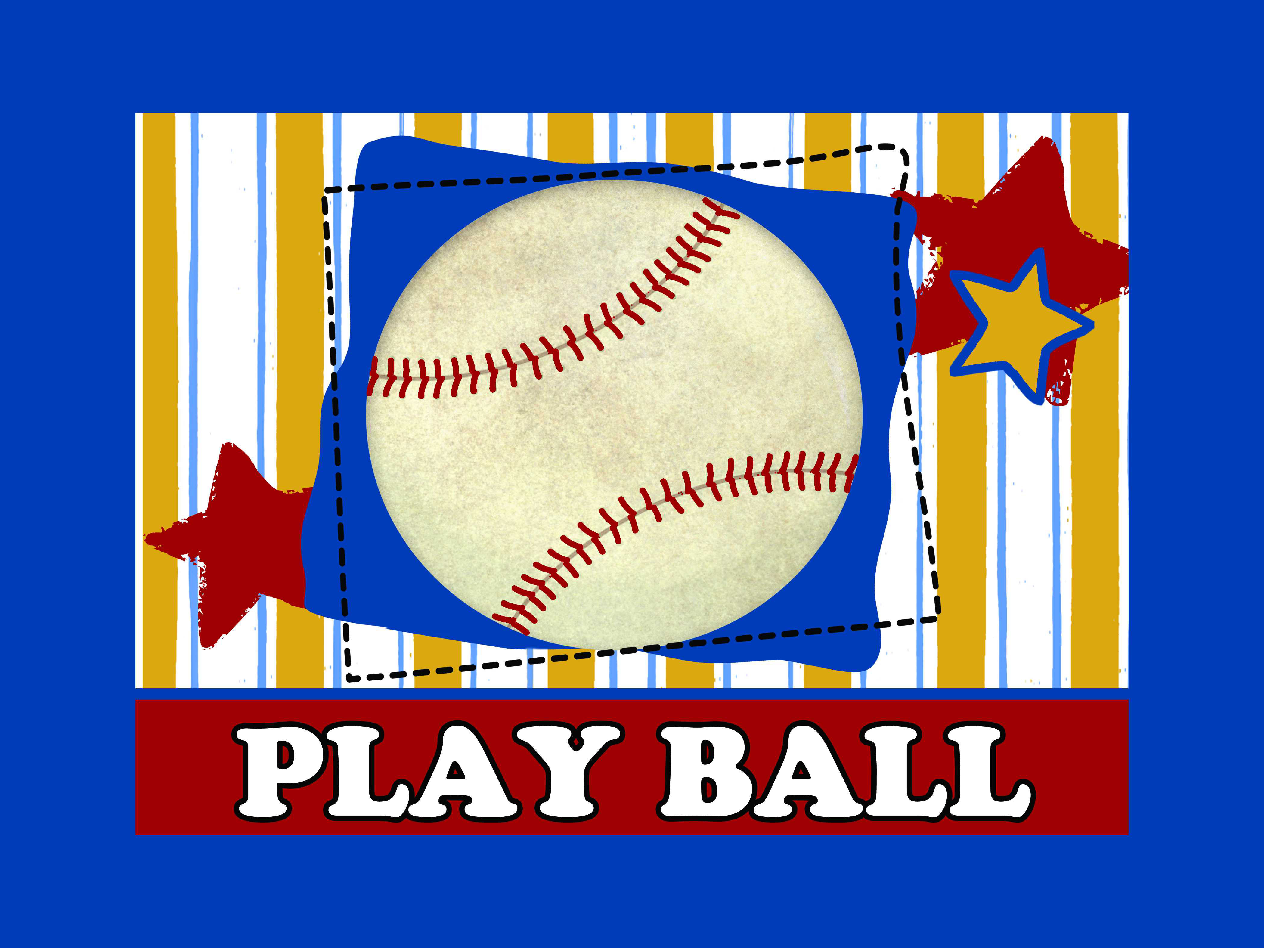 Trinx Baseball - Wrapped Canvas Print | Wayfair