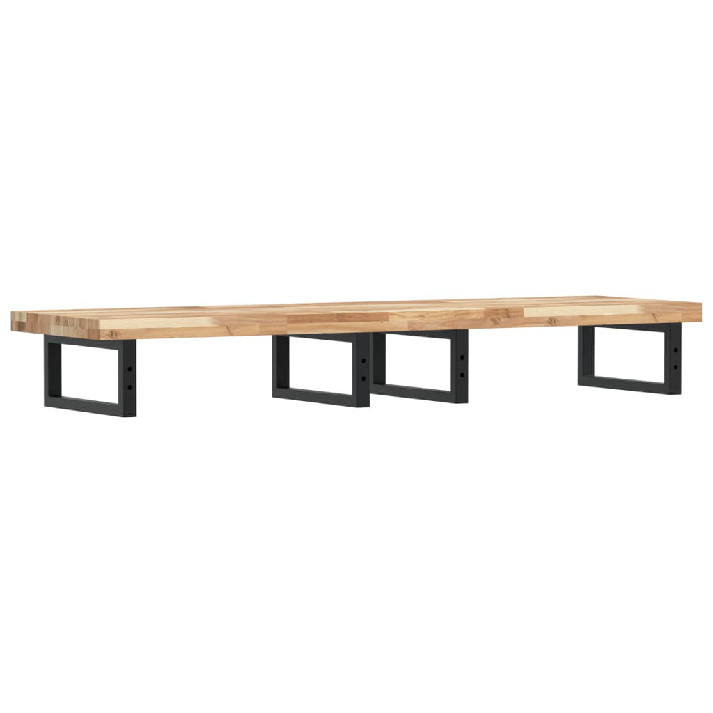 Borough Wharf Basin Shelf Wall Mounted Steel And Solid Wood Acacia ...