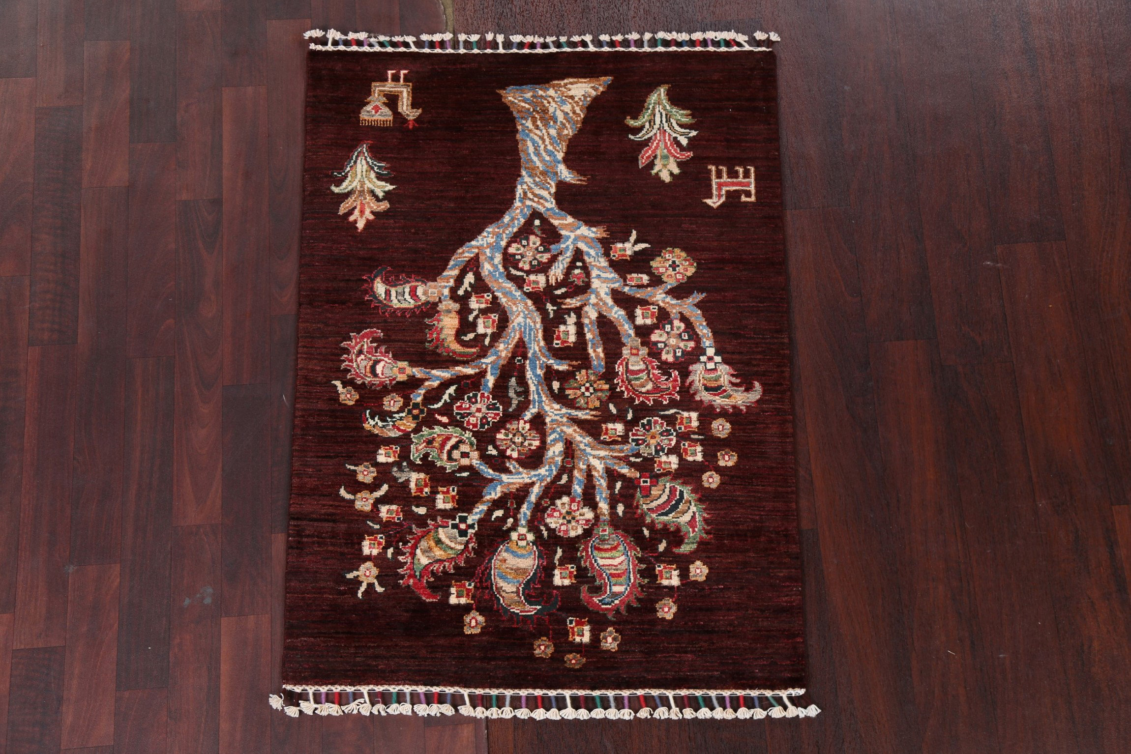 Dakota Fields Vegetable Dye Brown Ziegler Handmade Rug 3x4 | Wayfair