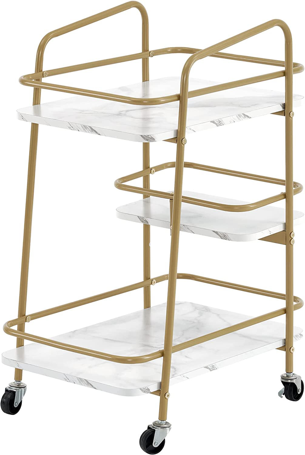 Mercer41 Judean Metal Multi-Purpose Utility Trolley Cart | Wayfair