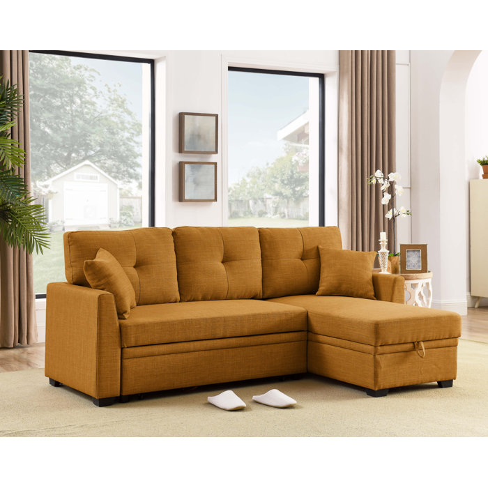 Wade Logan® Barrientez 85'' Upholstered Sleeper Sofa & Reviews | Wayfair