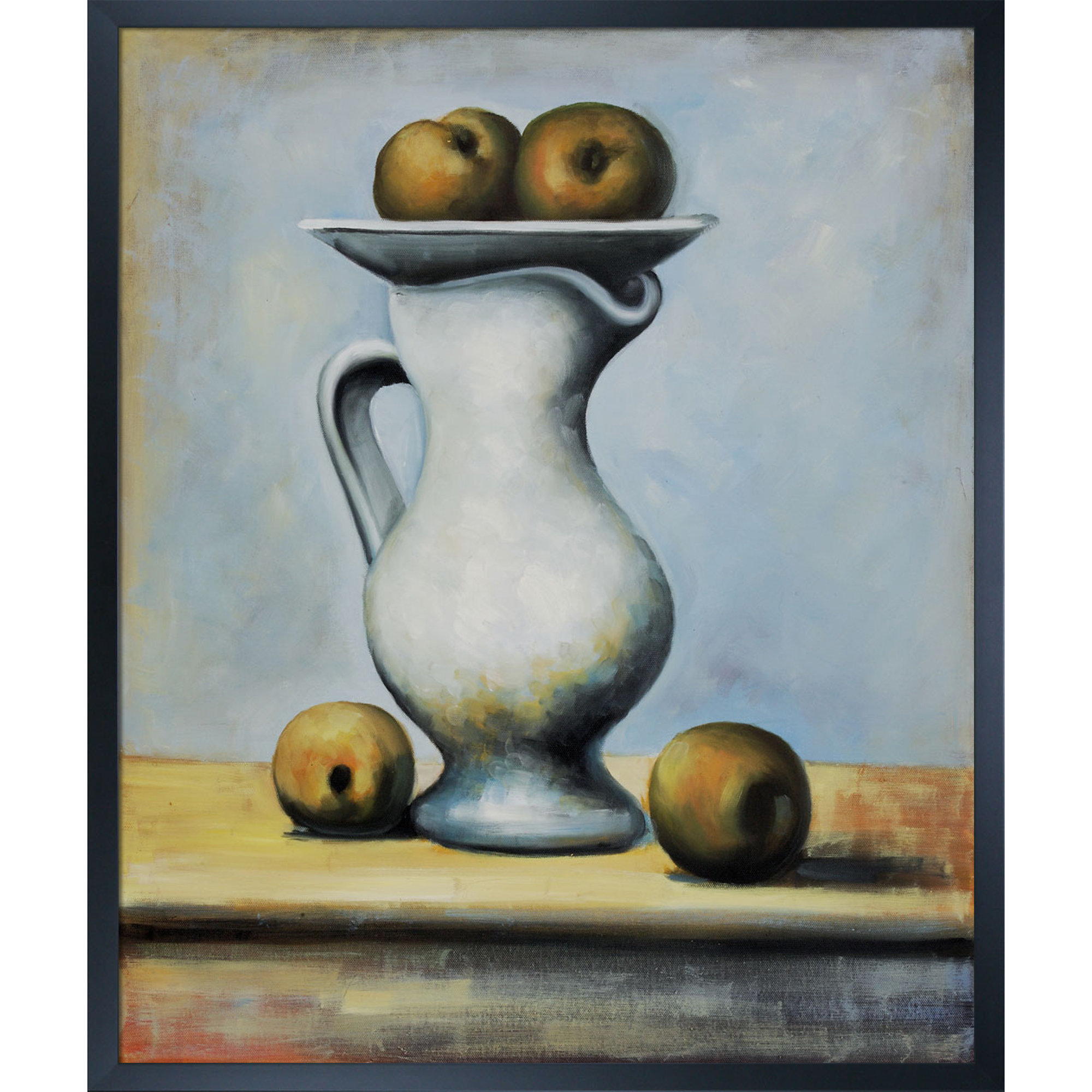 Vault W Artwork Still Life With Pitcher And Apples Framed On Canvas by ...