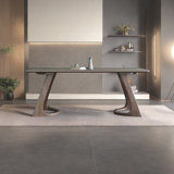 MRzenghong High-end Villa Rock Slab Dining Table | Wayfair