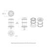 Outwater Industries Double Star Threaded Caster Insert | Heat Treated ...