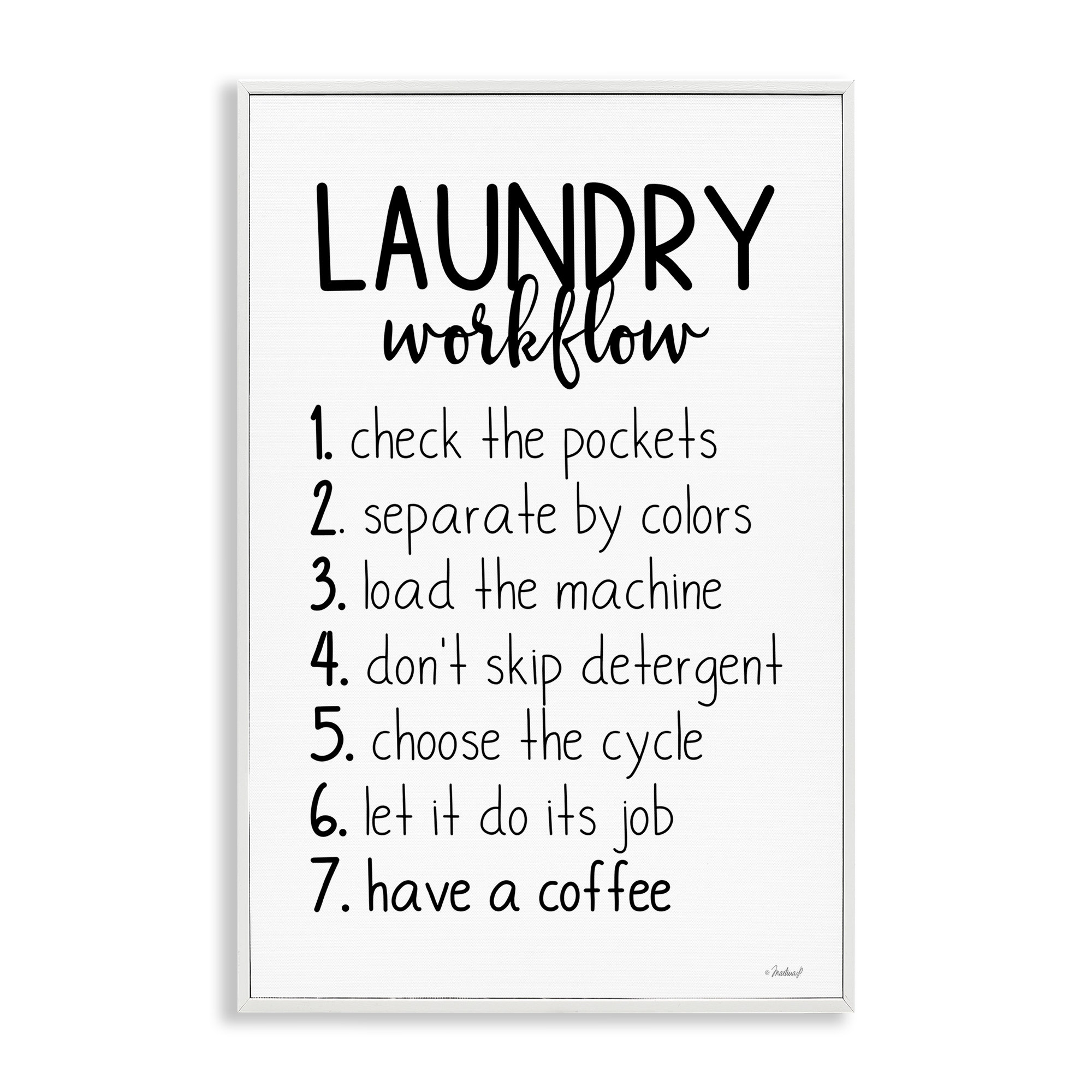 Dakota Fields Laundry Workflow Steps Giclee Art by Rachel Nieman ...