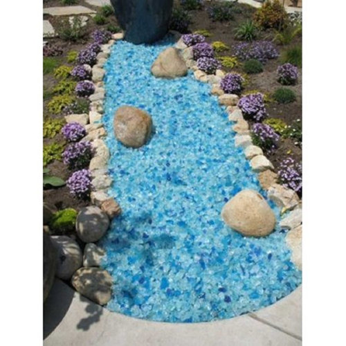 Margo Garden Products Dragon Glass Landscape Fire Pit Glass & Reviews ...