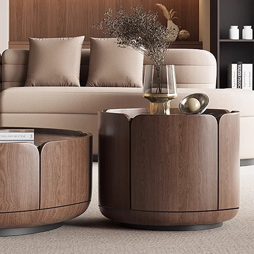 Bkoksety Flower petal shape advanced creative tea table | Wayfair