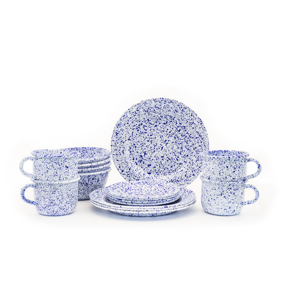 Brayden Studio® Hand Painted Umer 16 Piece Dinnerware Set & Reviews ...