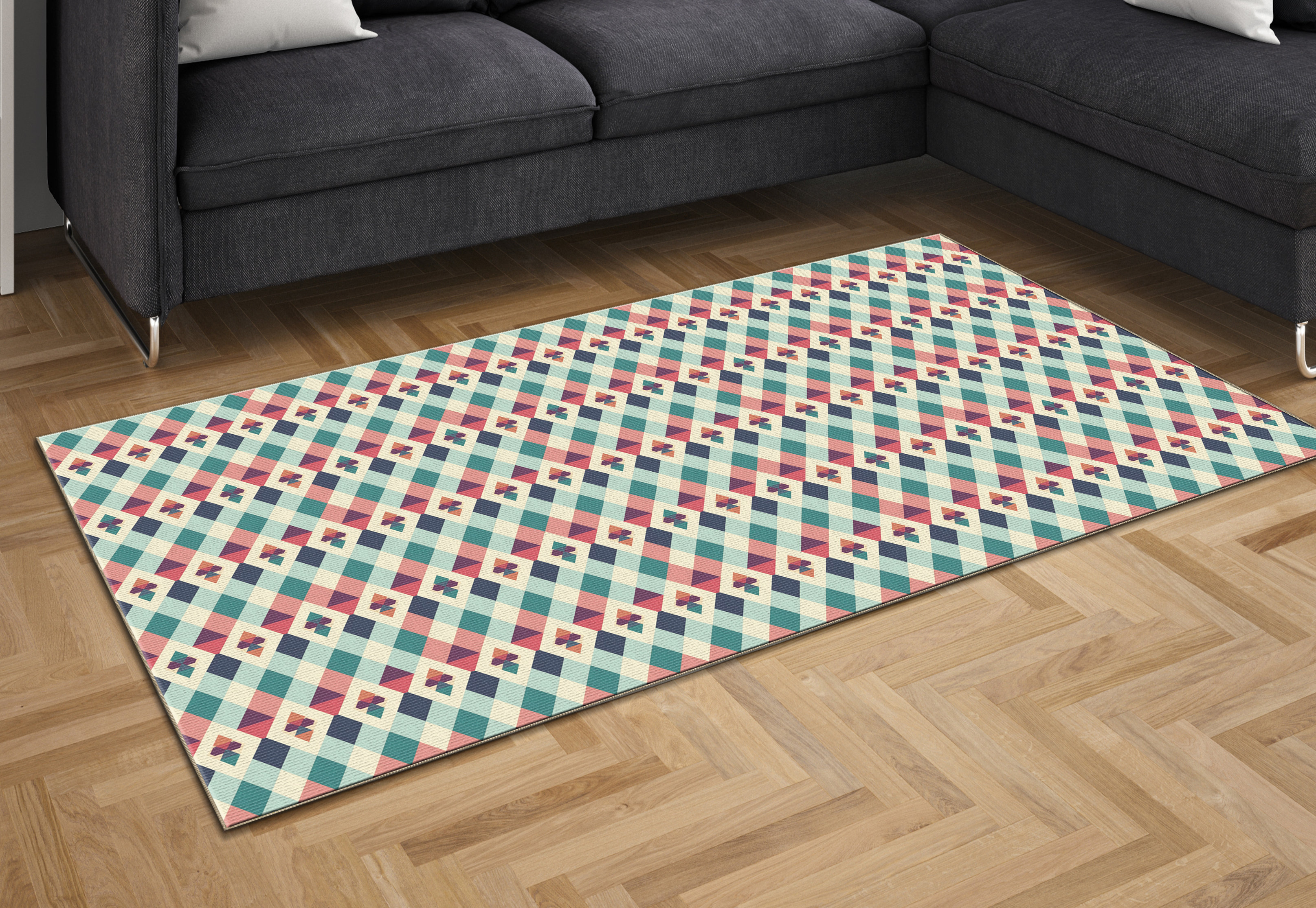 Hokku Designs Argyle Design Print Area Rug - Wayfair Canada