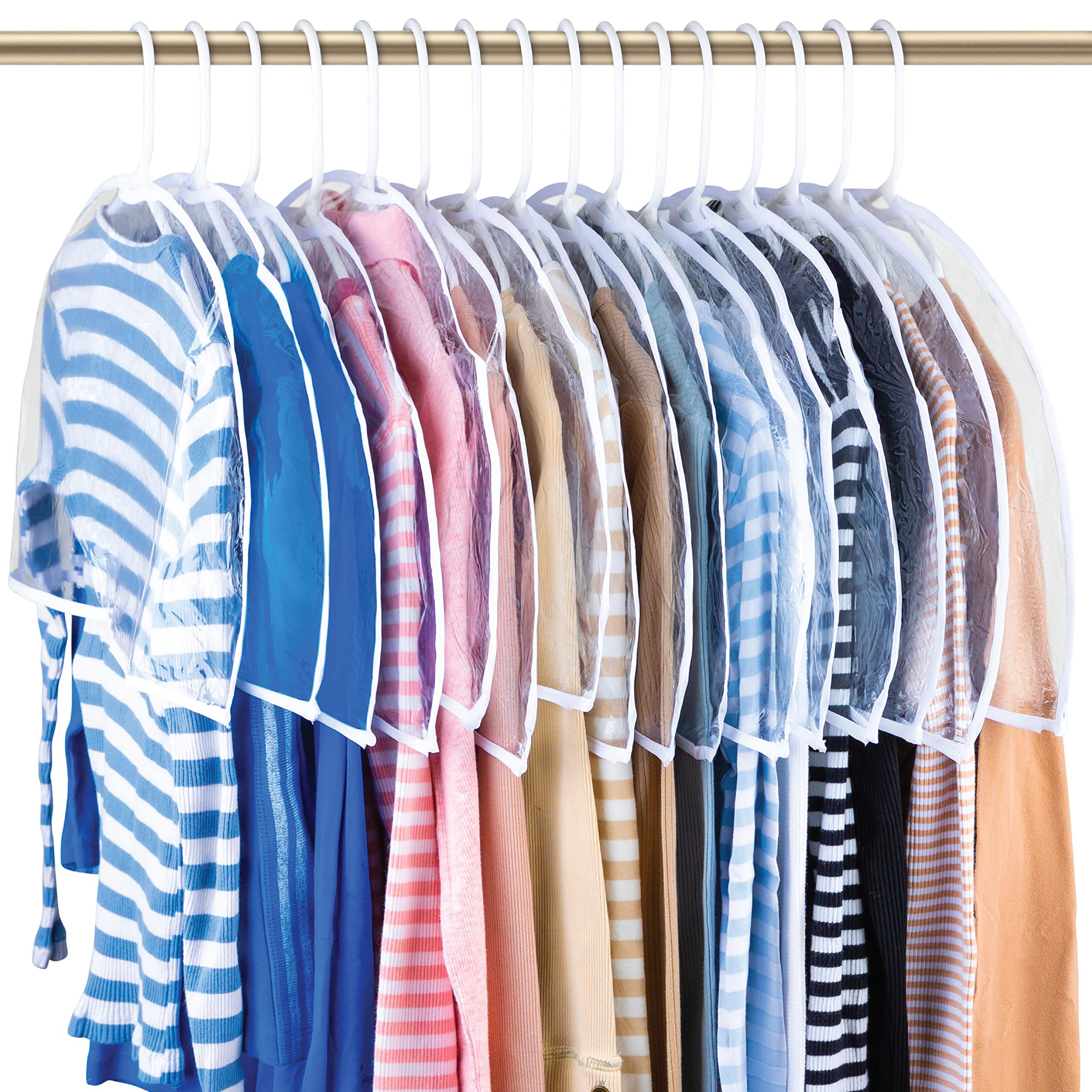 Hokku Designs Clear Vinyl Shoulder Covers – Set Of 16 – Garment ...