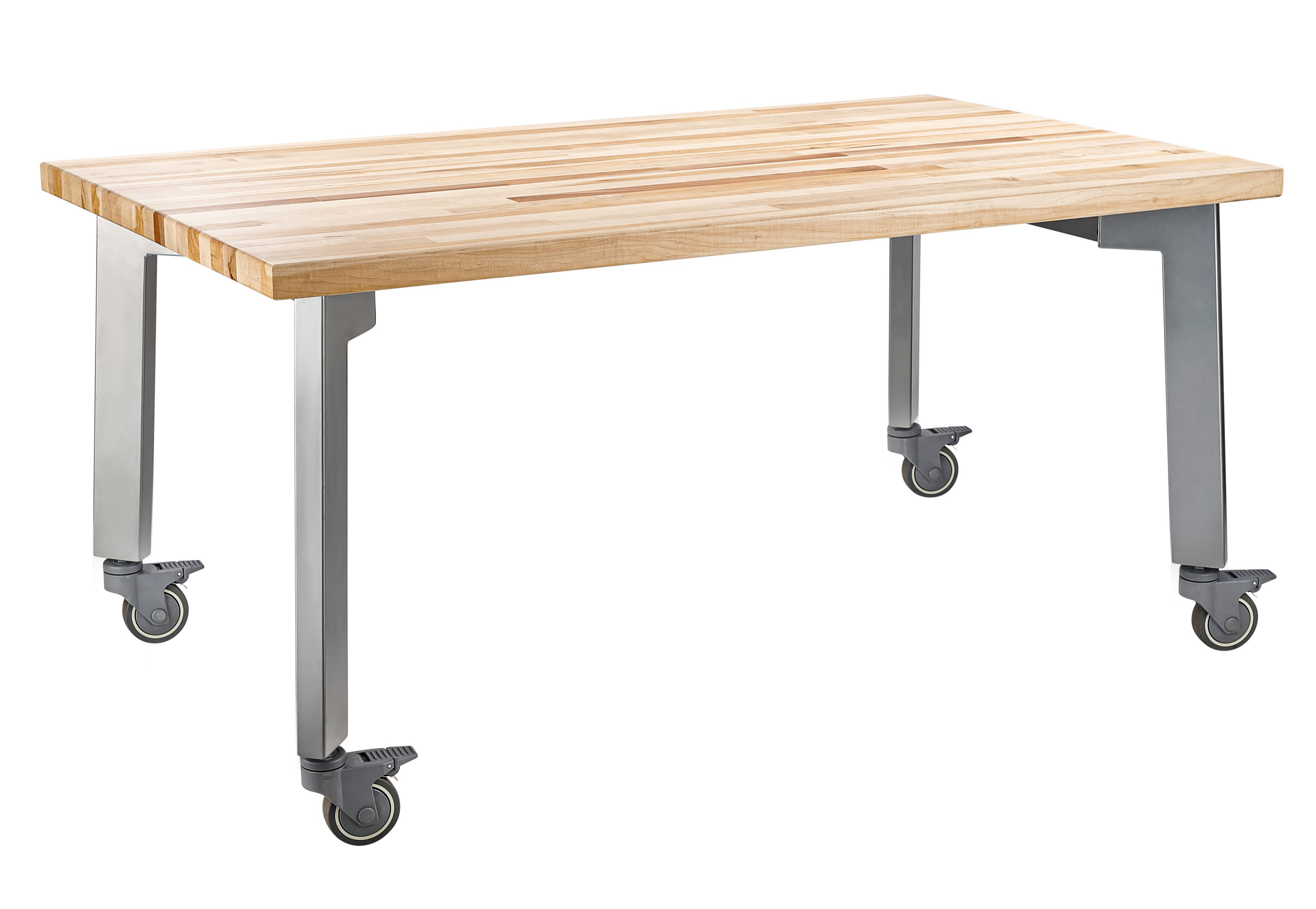 National Public Seating 30 inch Height Titan Table, Butcherblock Top ...