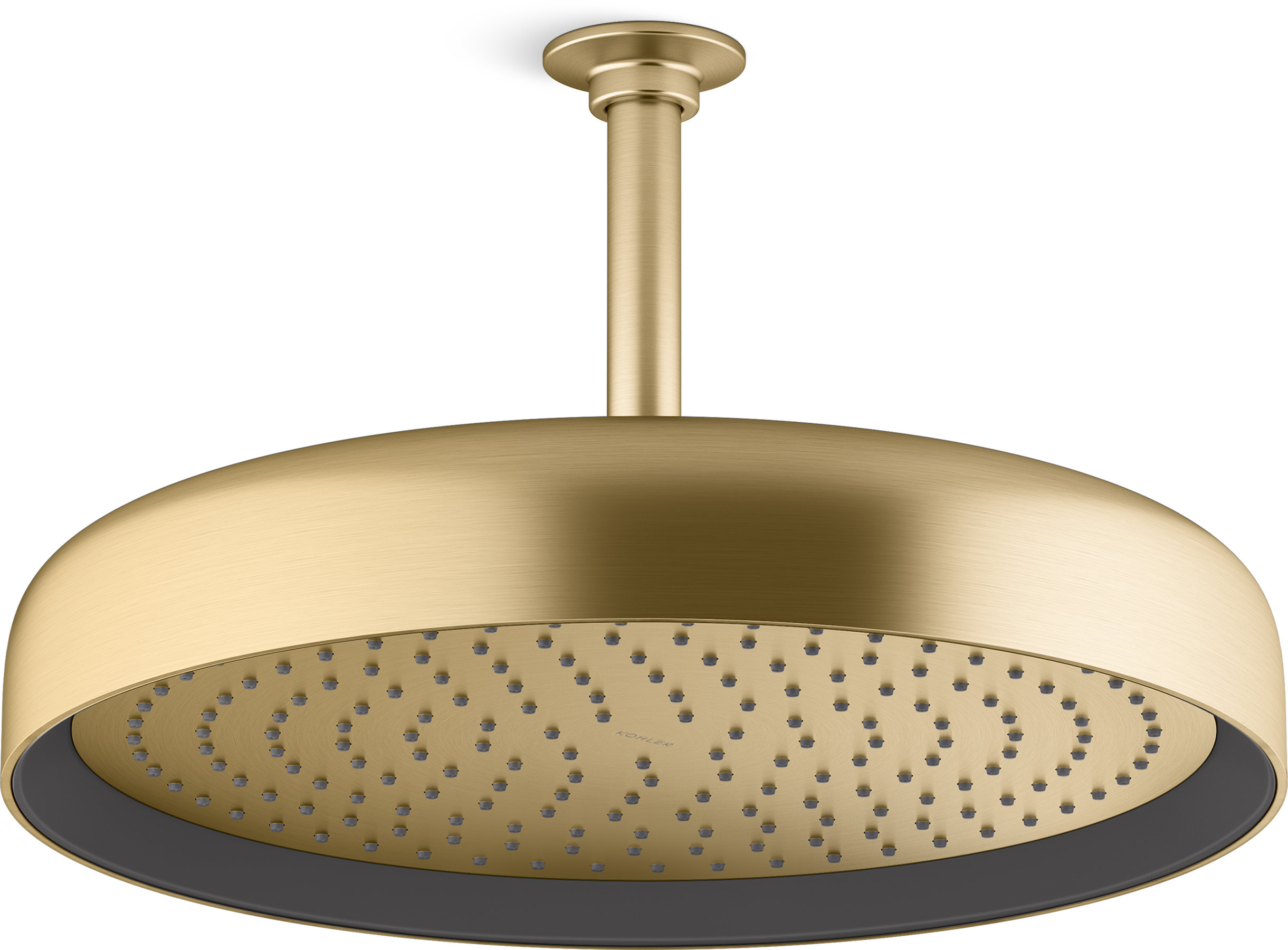 Kohler Statement 14" Single-Function Wall or Ceiling-Mount Round Rainhead, Round Rain Showerhead ...