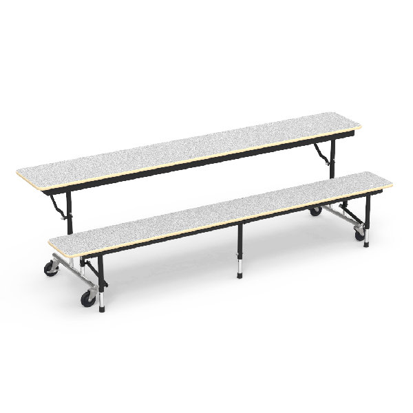 Virco MTC8 - Mobile Adjustable Height Folding Convertible Bench Table ...