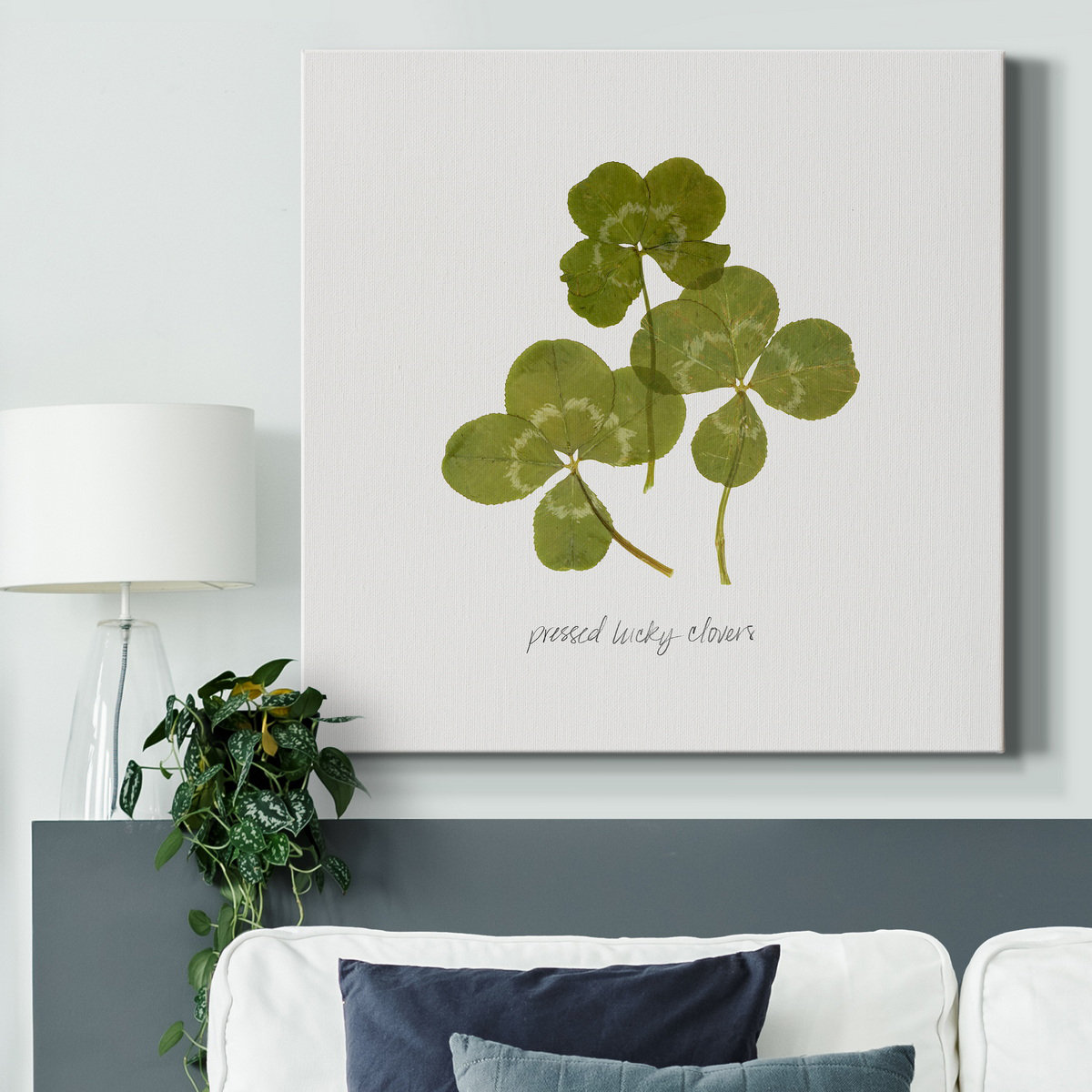 Red Barrel Studio® Pressed Clover II-Premium Gallery Wrapped Canvas ...
