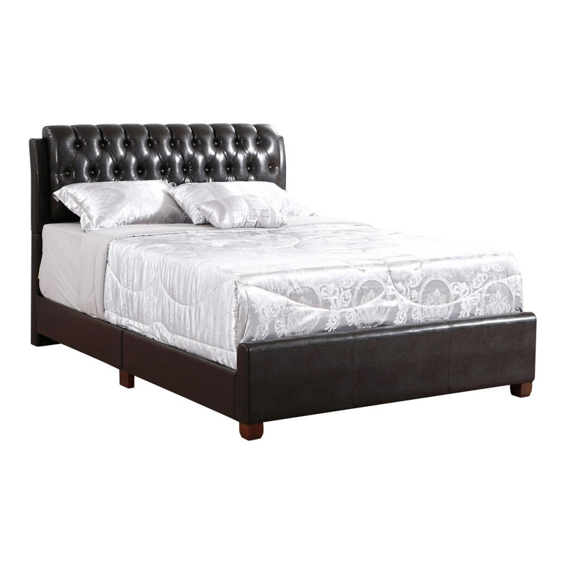 Lark Manor™ Elegant Dark Brown Bed Frame | Wayfair