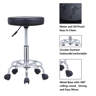 Inbox Zero PU Leather Round Rolling Height Adjustable Lab Stool ...