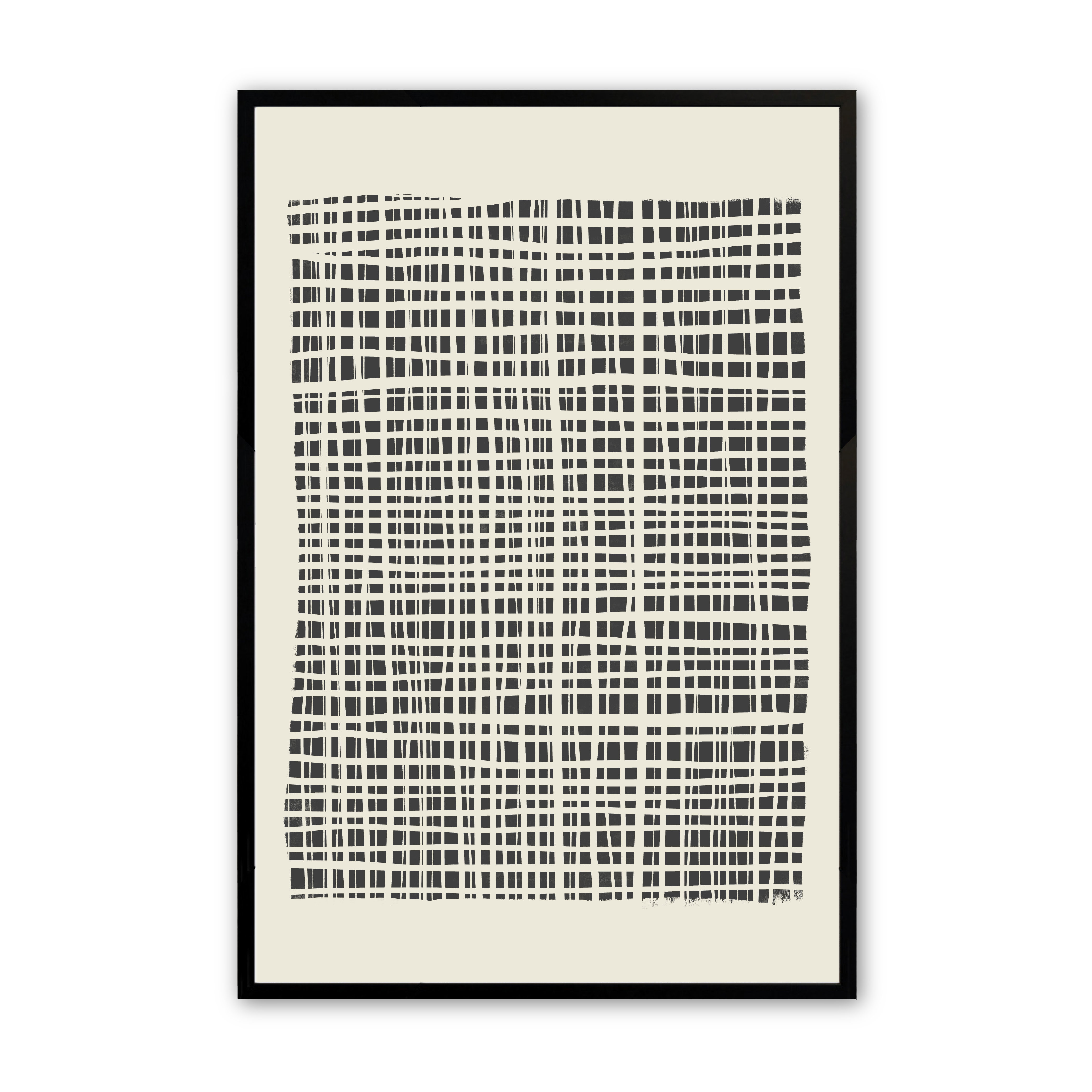 Orren Ellis Demariyon Cross Hatched Lines Framed On Paper by Becky ...