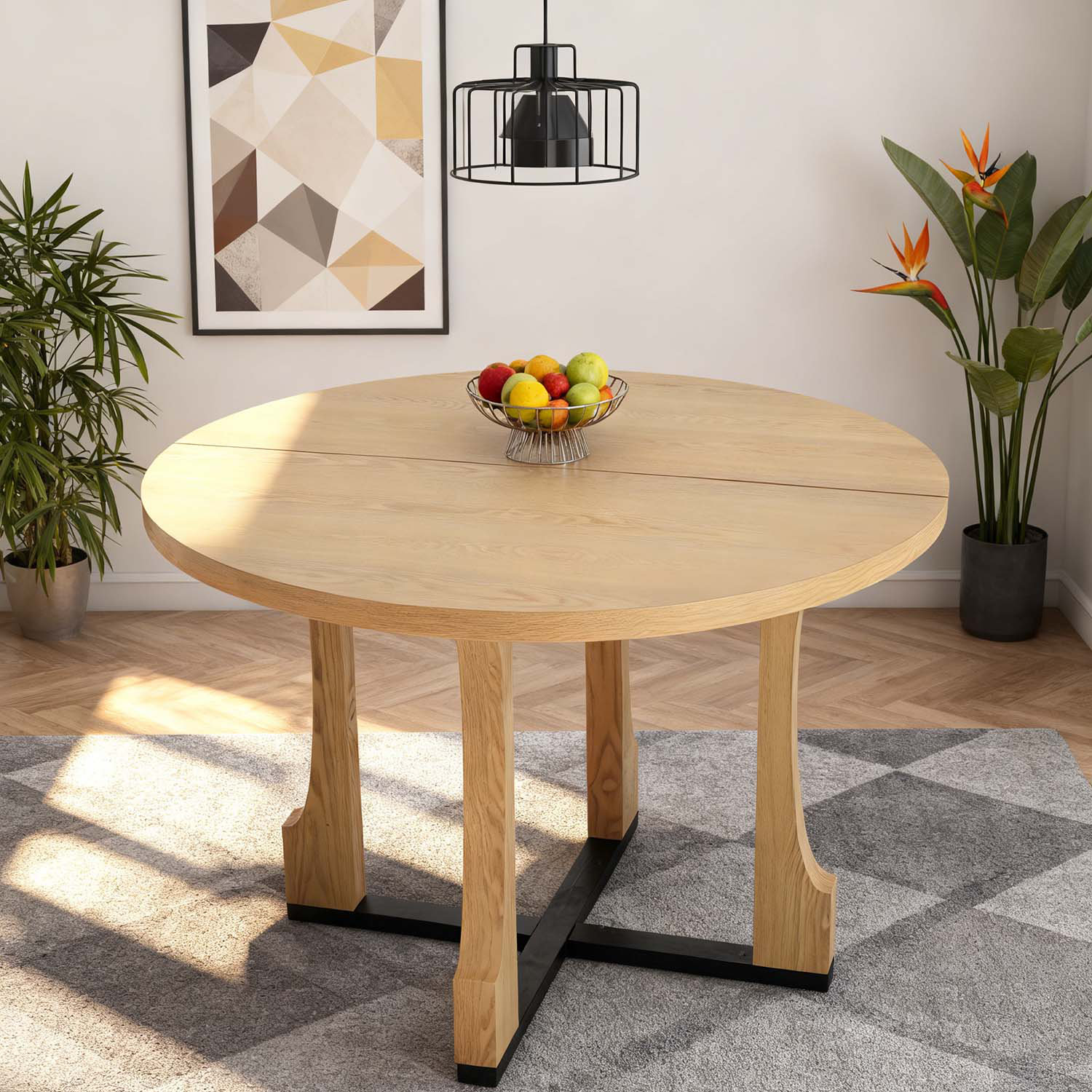 Ebern Designs 48 Inch Round Dining Table,Perfect For Kitchens,Dining ...