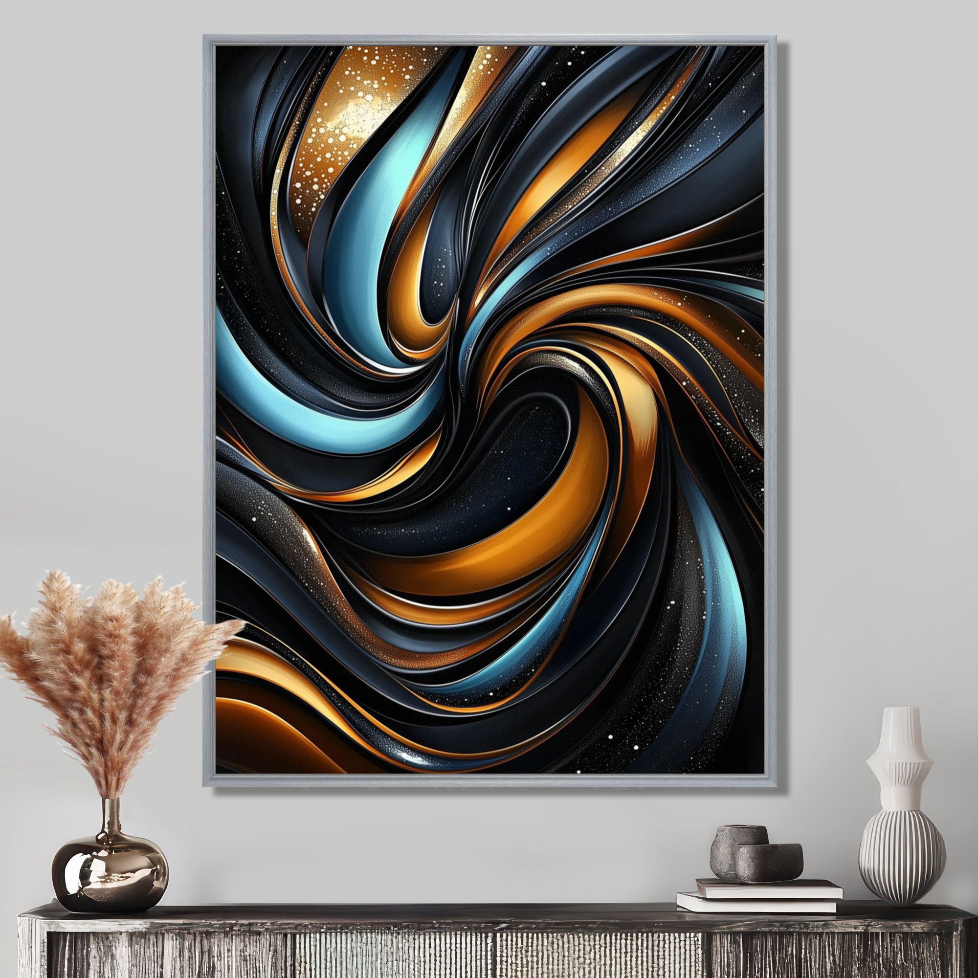 East Urban Home Argelis - Abstract Canvas Print | Wayfair