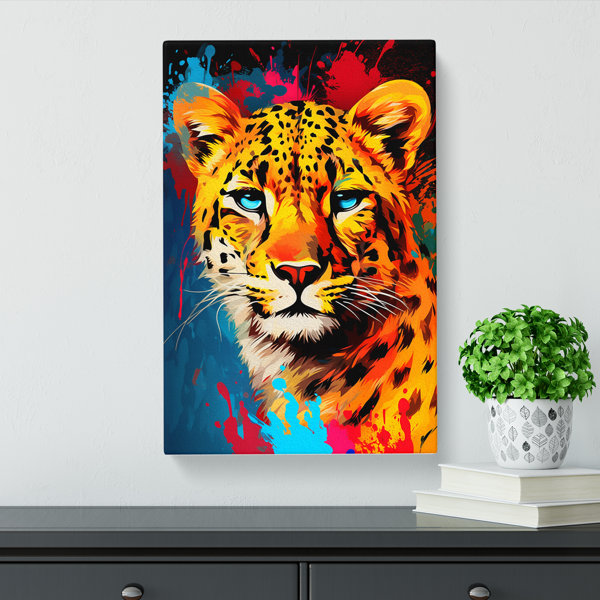 Latitude Vive Cheetah Abstract - Art Prints on Canvas | Wayfair.co.uk