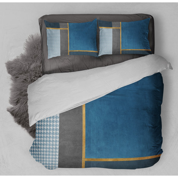 Blankets2U Houndstooth Duvet Cover Set | Wayfair