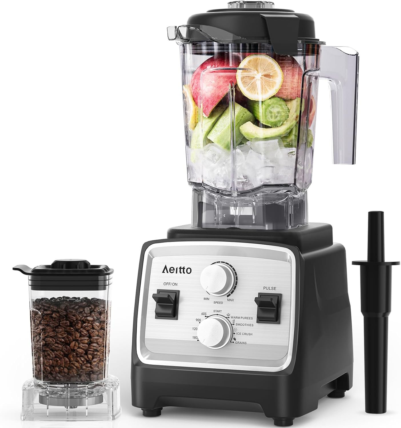 MABOSY Blenders For Kitchen With 1800W Motor 68Oz. Large Capacity 2-In ...
