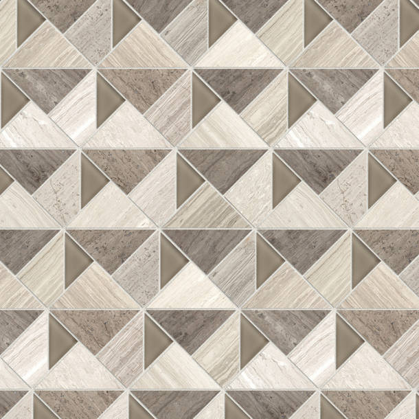 Tile & Top Random Sized Marble Random Mosaic Wall & Floor Tile | Wayfair