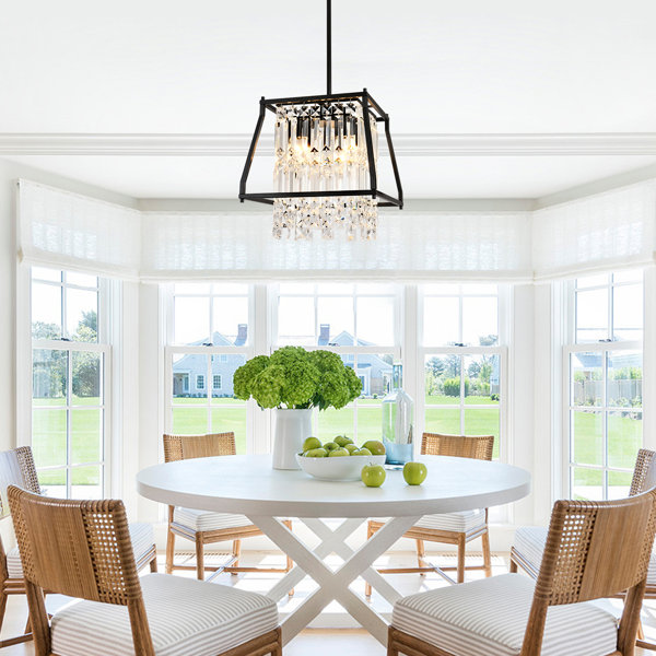 Mercer41 Maybrie 4 - Light Black Crystal Pendant | Wayfair