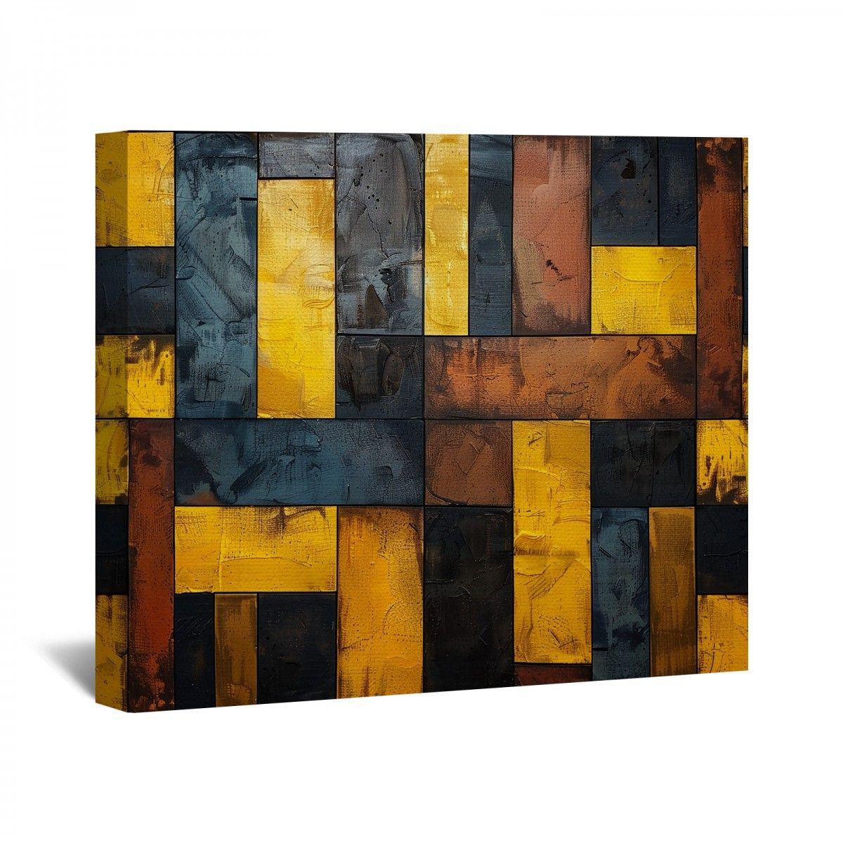 Highland Dunes Colourful Abstract Canvas Wrap - Visual Art Wall Decor ...